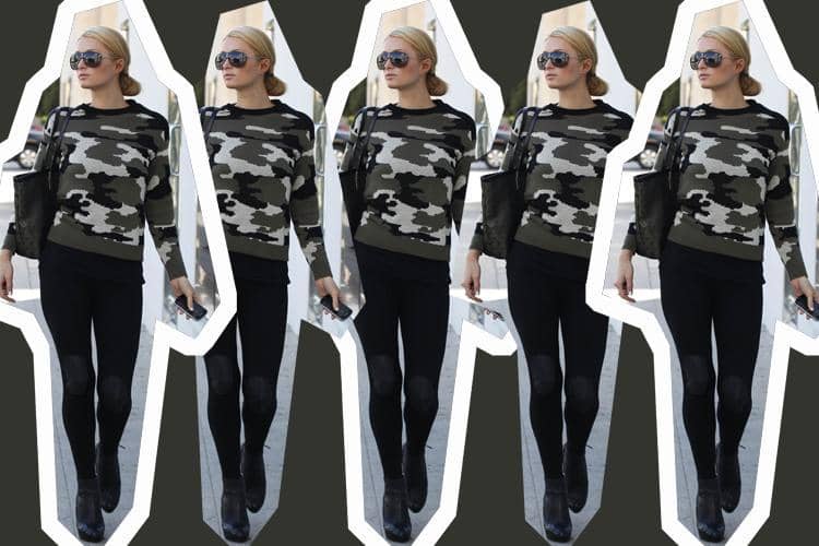 #PopbelaOOTD: Gaya Army ala Si Cantik Paris Hilton | Popbela.com