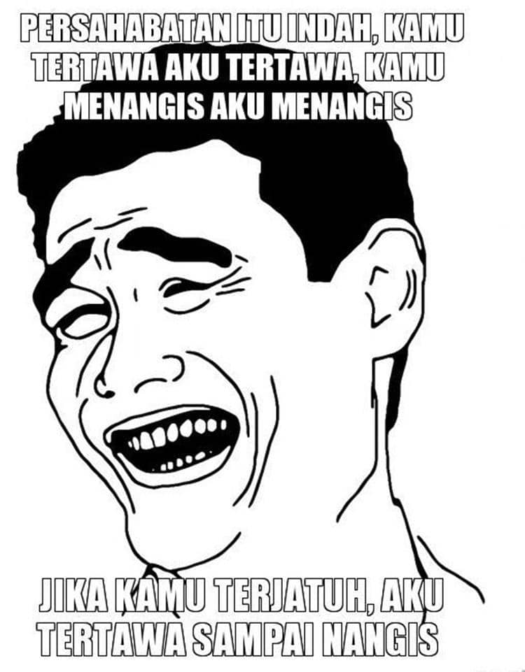 10 Meme Kelakuan Gokil Bareng Sahabat, Ngeselin tapi Kocak | Popbela.com