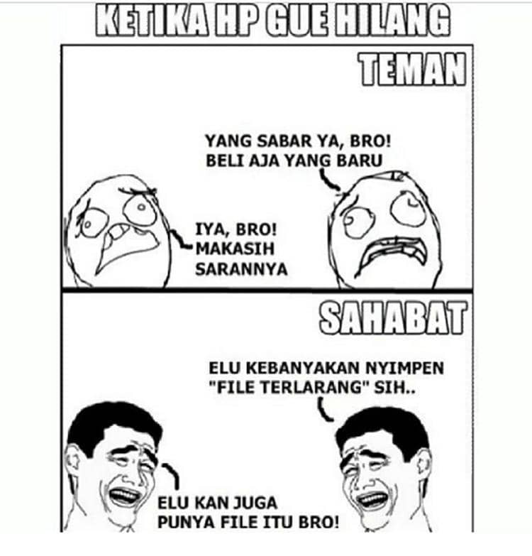 10 Meme Kelakuan Gokil Bareng Sahabat, Ngeselin tapi Kocak | Popbela.com