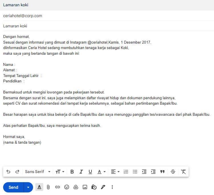 8 Contoh Email Lamaran Kerja yang Benar dan Cara Membuatnya | Popbela.com