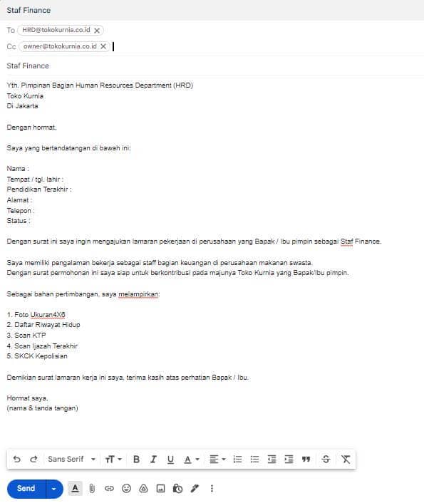 8 Contoh Email Lamaran Kerja yang Benar dan Cara Membuatnya | Popbela.com