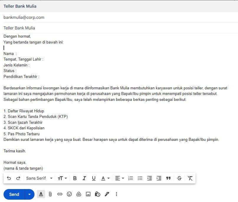 8 Contoh Email Lamaran Kerja yang Benar dan Cara Membuatnya | Popbela.com
