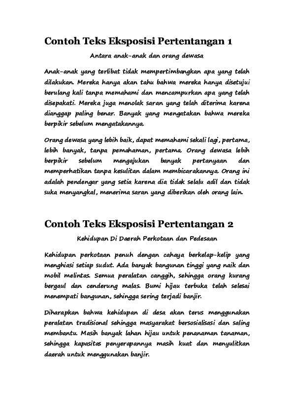 10 Contoh Teks Eksposisi Singkat Beserta Strukturnya | Popbela.com