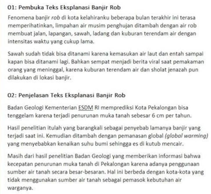 14 Contoh Teks Eksplanasi Singkat Beserta Strukturnya | Popbela.com