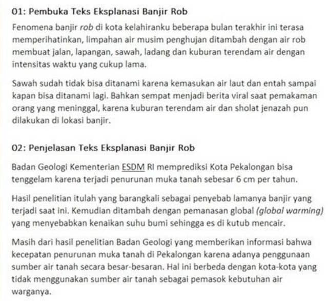 14 Contoh Teks Eksplanasi Singkat Beserta Strukturnya | Popbela.com