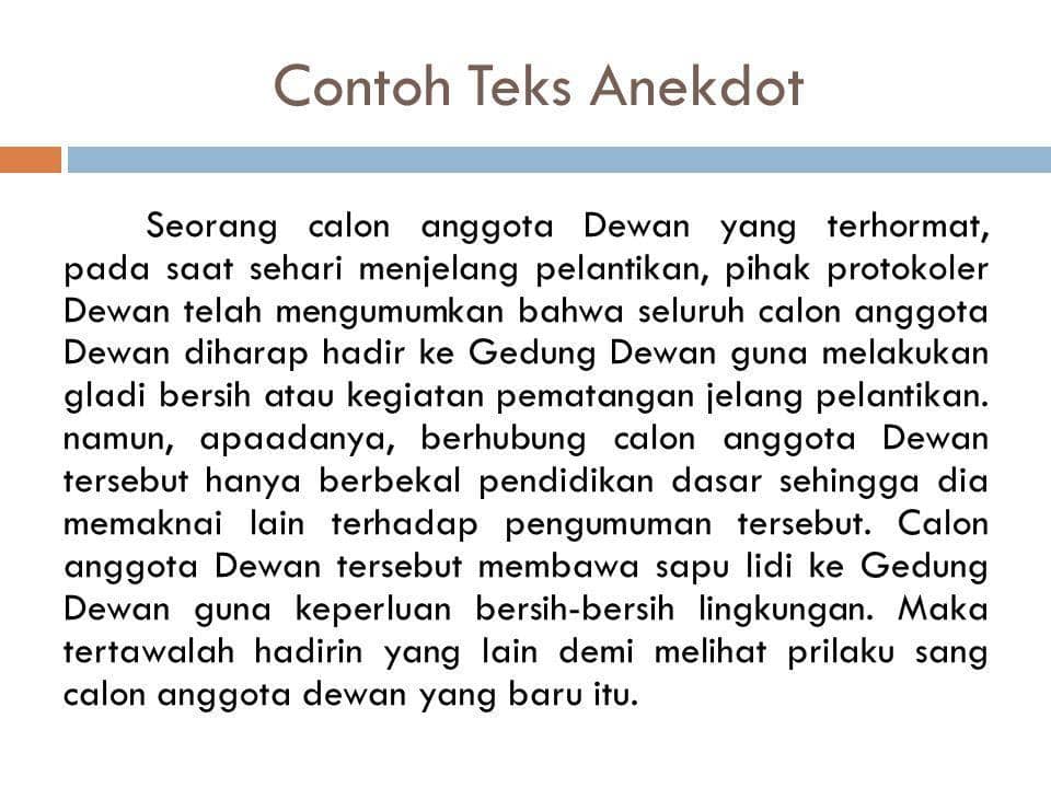 15 Contoh Teks Anekdot Singkat Beserta Strukturnya Lengkap | Popbela.com