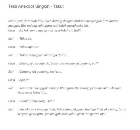 15 Contoh Teks Anekdot Singkat Beserta Strukturnya Lengkap | Popbela.com