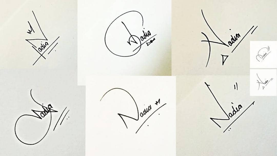 Contoh Tanda Tangan Huruf N yang Simple dan Aesthetic | POPBELA.com