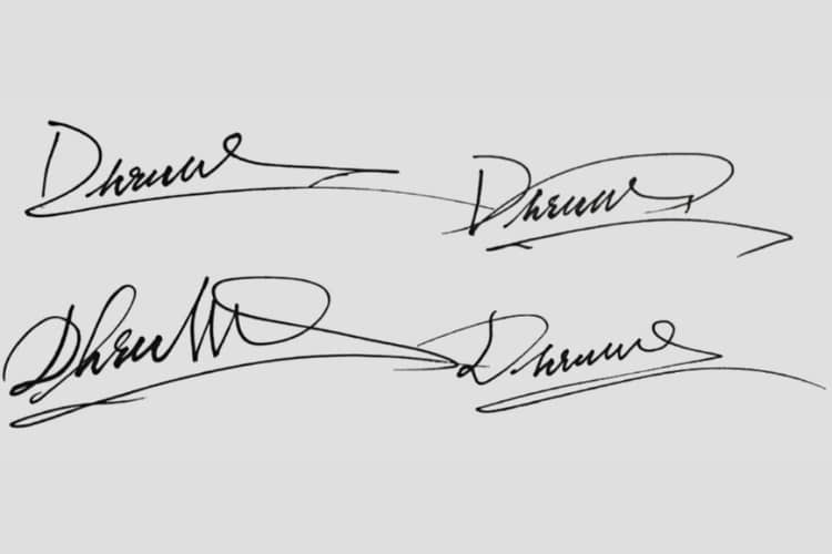 Contoh Tanda Tangan Huruf D yang Keren, Aesthetic dan Simple | Popbela.com