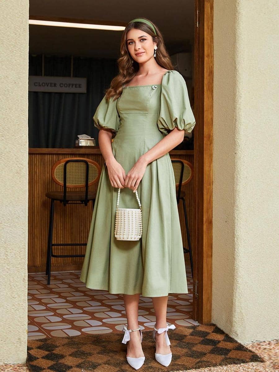 10 Model A-Line Dress Terbaru 2025, Anggun dan Elegan! | POPBELA.com