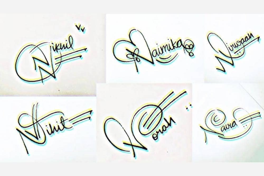Contoh Tanda Tangan Huruf N yang Simple dan Aesthetic | Popbela.com