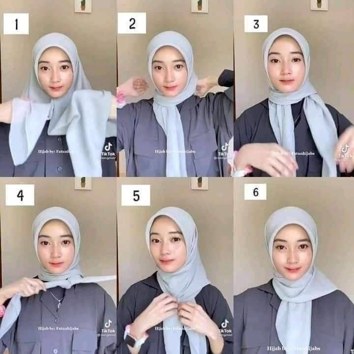 5 Tutorial Hijab Segi Empat Simple dan Modis untuk Remaja | Popbela.com