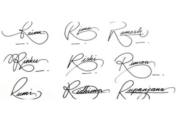Contoh Tanda Tangan Huruf R yang Simpel tapi Keren | POPBELA.com
