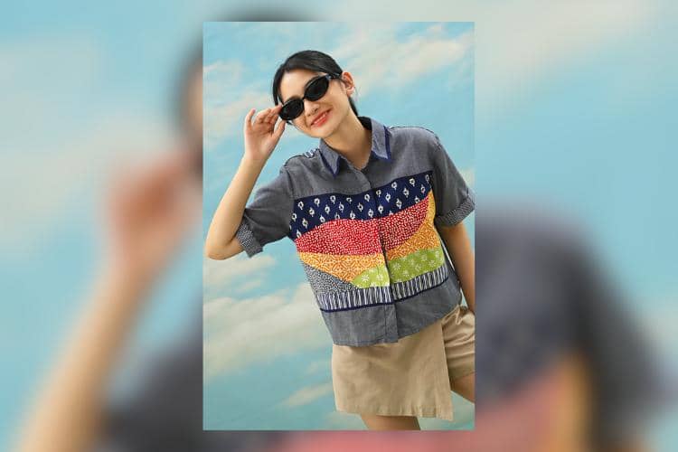 Model Atasan Batik Kombinasi Kain Polos untuk Remaja | Popbela.com