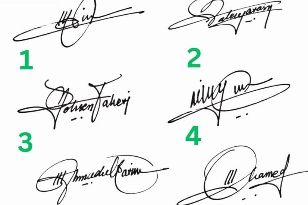 Contoh Tanda Tangan Huruf M yang Estetik dan Keren | Popbela.com