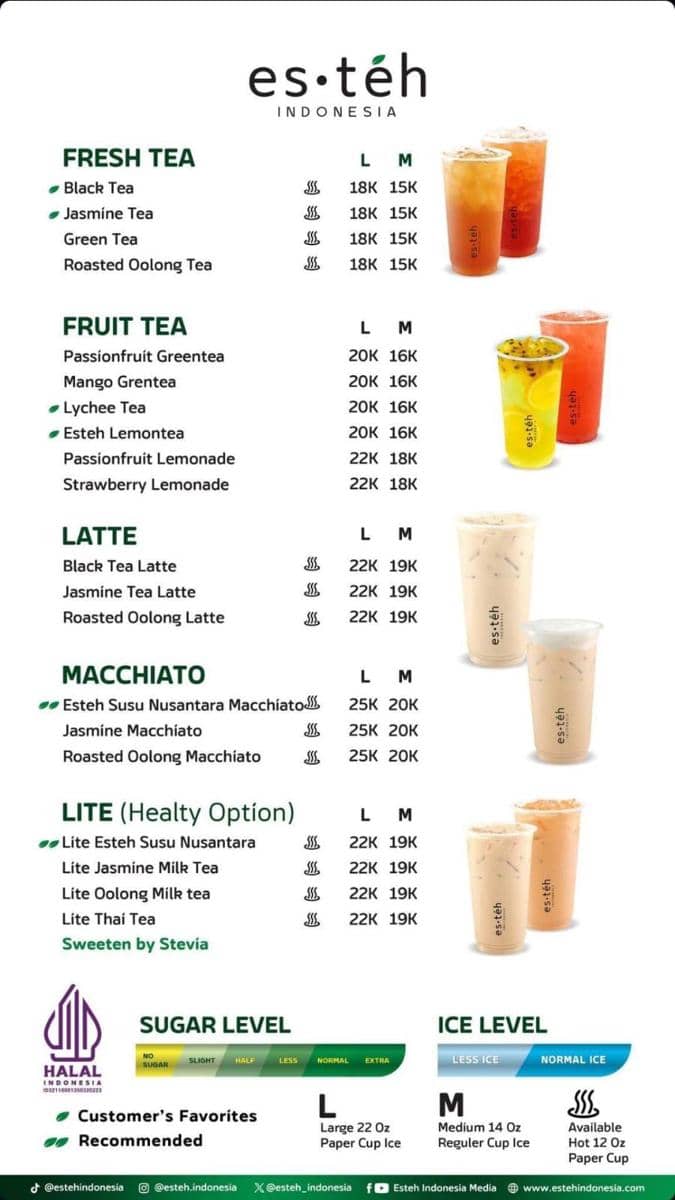 7 Brand Es Teh Populer di Indonesia Beserta Harganya | Popbela.com