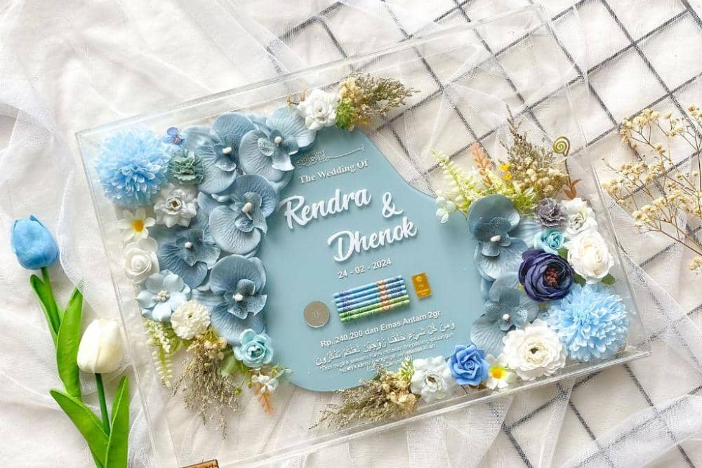 11 Rekomendasi Bingkai Mahar Pernikahan Estetik | Popbela.com