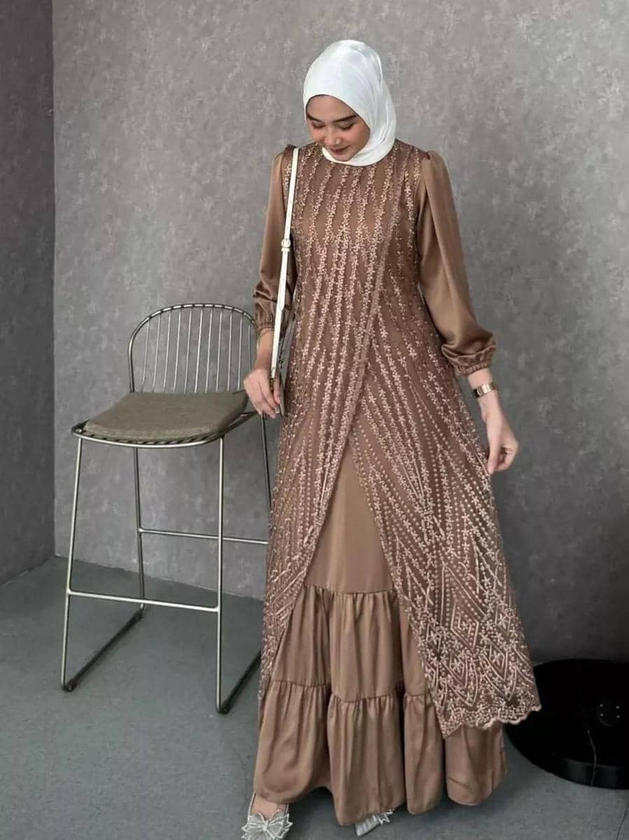 Model Gamis Satin untuk Gaya yang Anggun dan Berkelas | Popbela.com