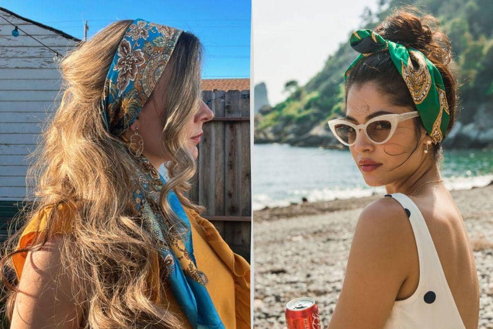 Deretan Ide Styling Rambut dengan Scarf yang Klasik tapi Stylish ...