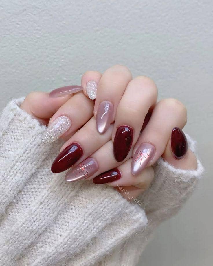 7 Inspirasi Nail Art Warna Maroon, Elegan dan Timeless! | Popbela.com