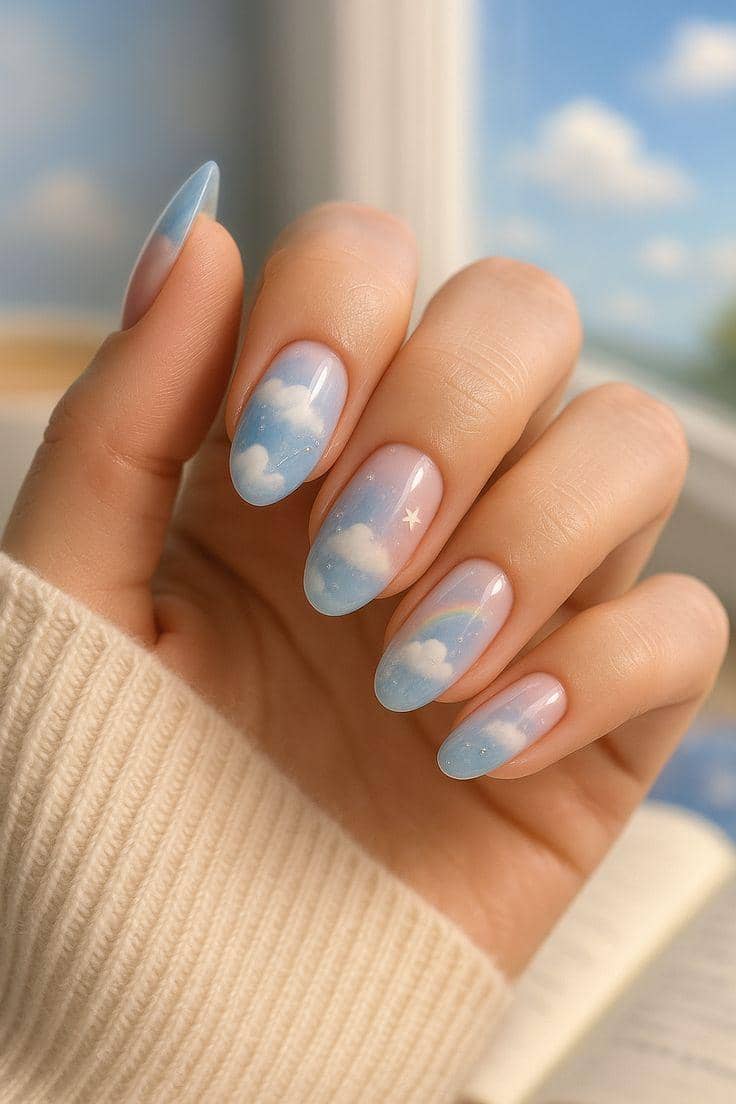 7 Inspirasi Nail Art Warna Biru yang Simple tapi Nyentrik | Popbela.com