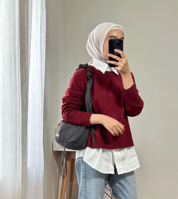16 Warna Jilbab untuk Baju Warna Maroon, Elegan dan Classy | Popbela.com